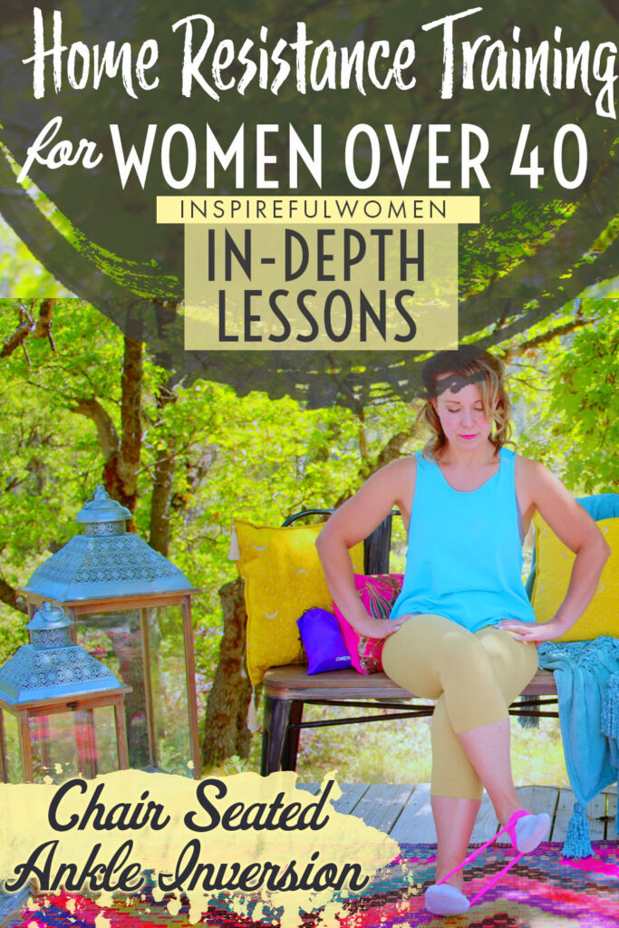 Chair Seated Ankle Inversion – Long Band - Inspireful Women