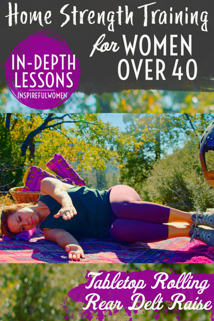 Lying Rolling Rear Delt Raise – Table Top Legs - Inspireful Women