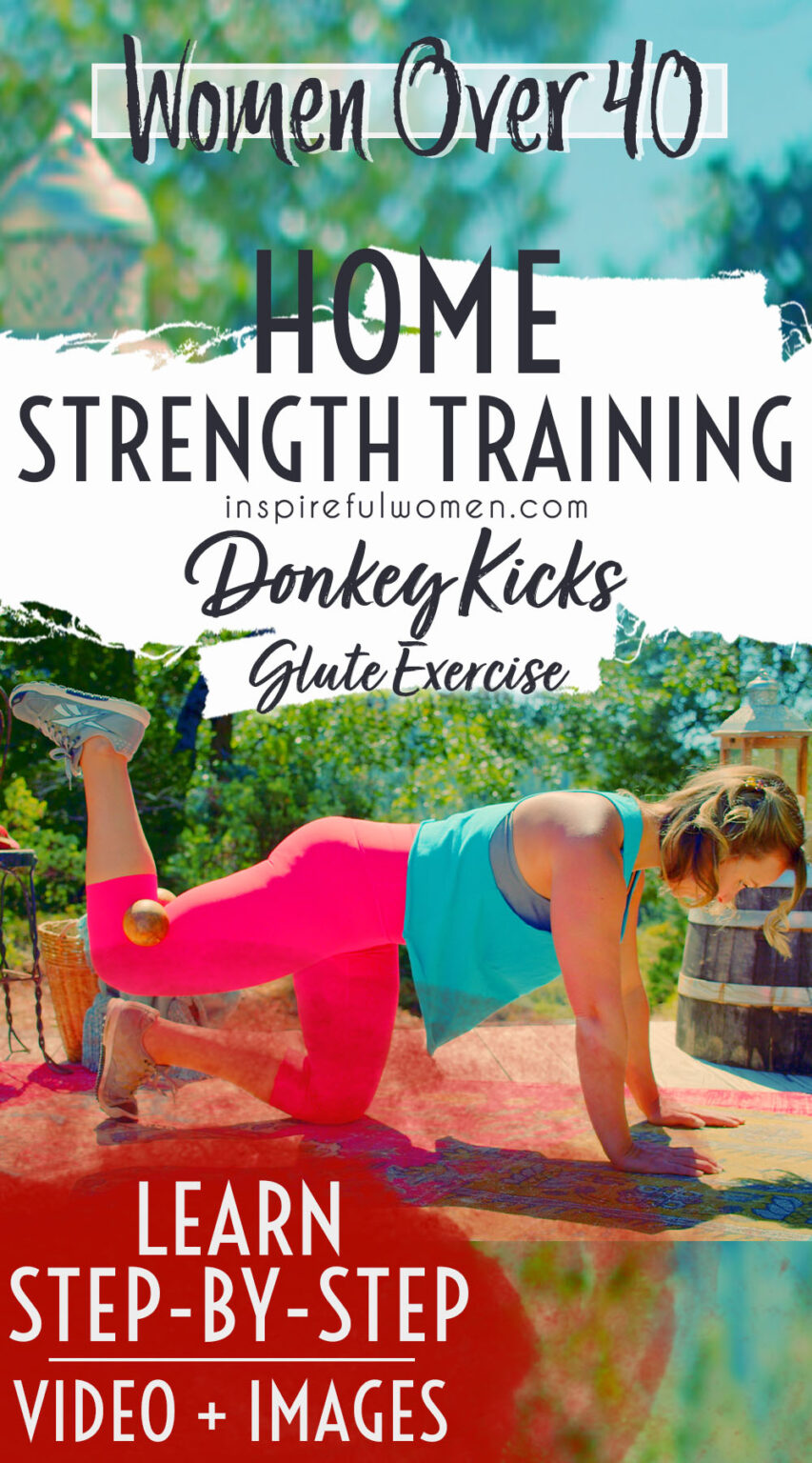 Dumbbell Donkey Kicks on Knees - Inspireful Women