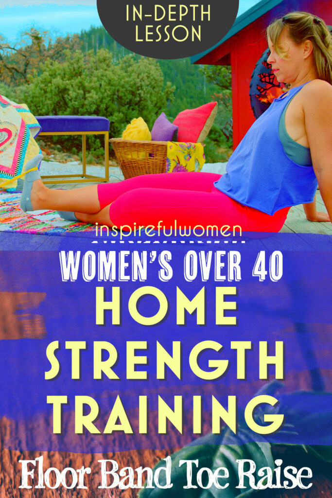 Floor Seated Band Toe Raises - Inspireful Women