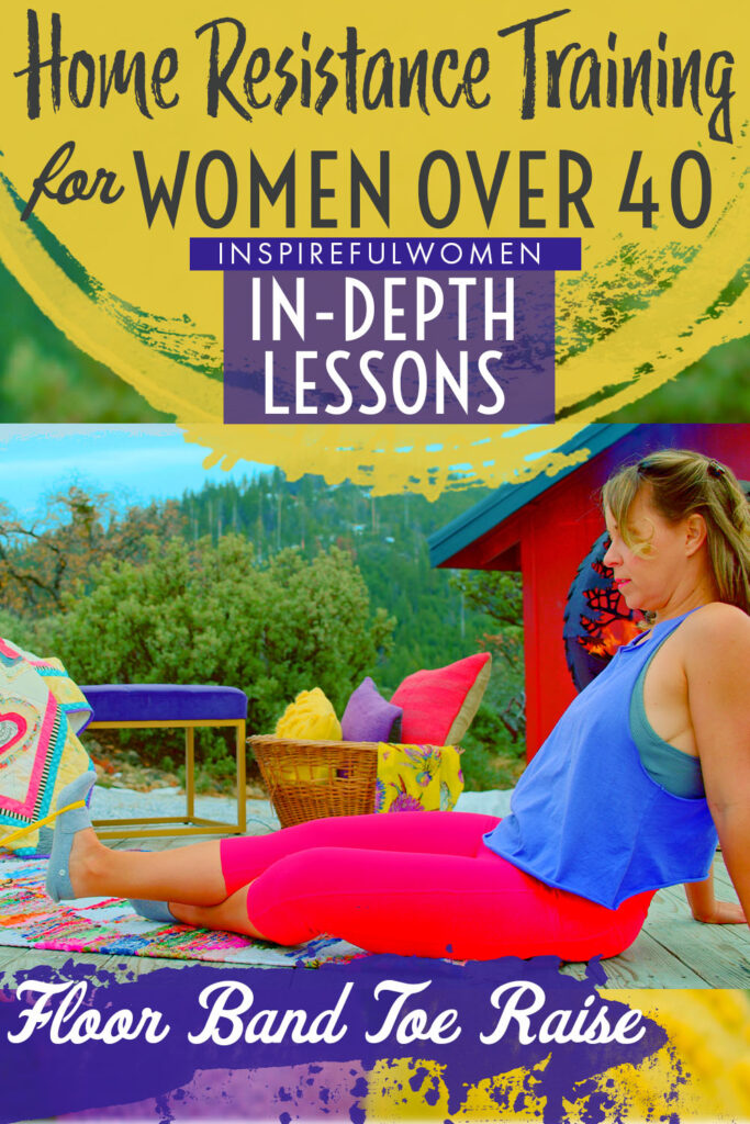 Floor Seated Band Toe Raises - Inspireful Women