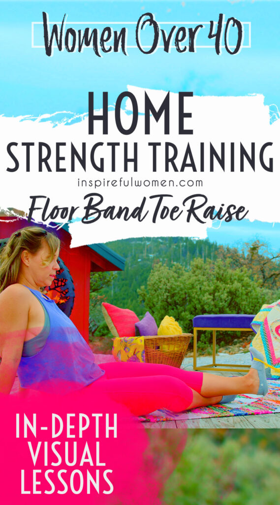 Floor Seated Band Toe Raises - Inspireful Women