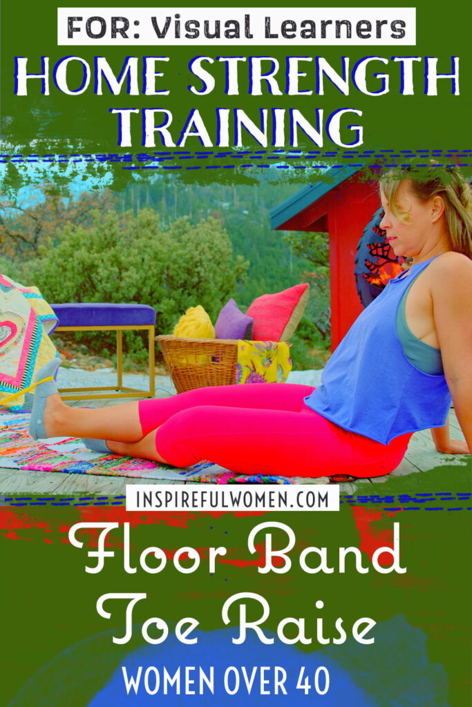 Floor Seated Band Toe Raises - Inspireful Women