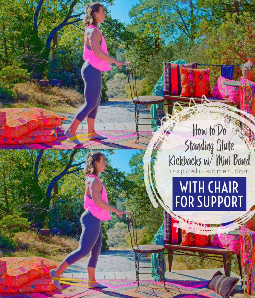 Mini Band Standing Glute Kickbacks - Inspireful Women