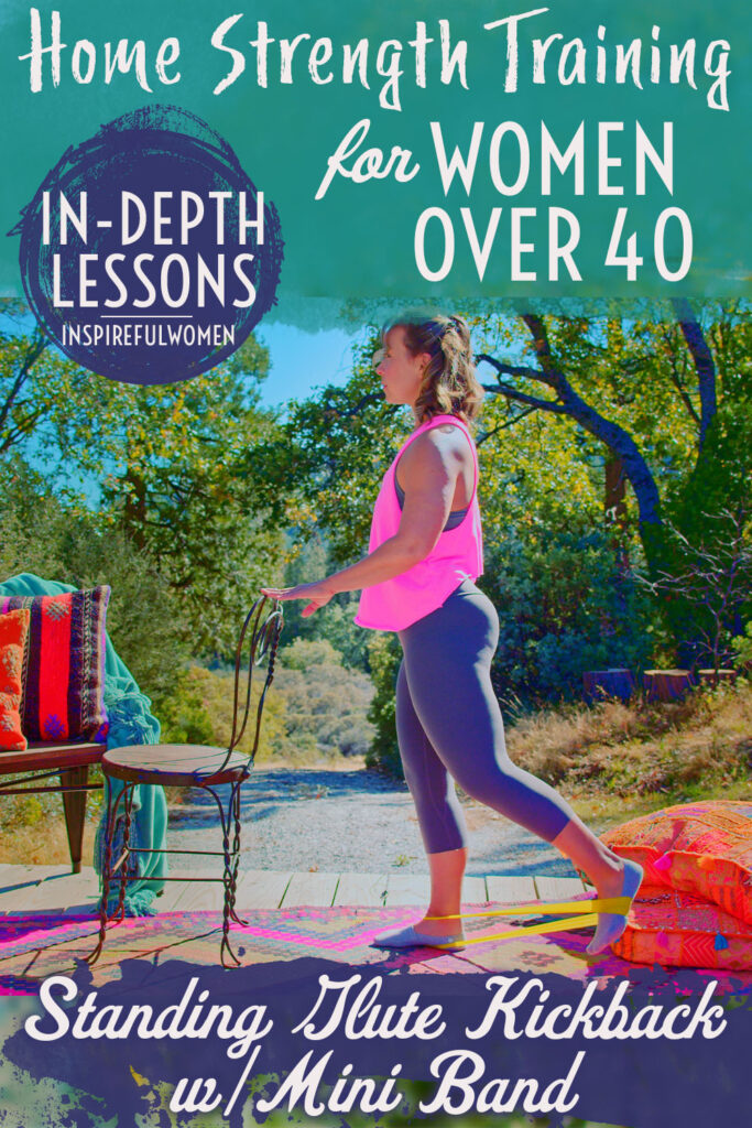 Mini Band Standing Glute Kickbacks - Inspireful Women