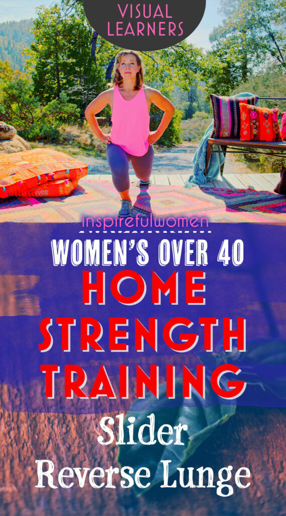 Reverse Lunge with Slider - Inspireful Women