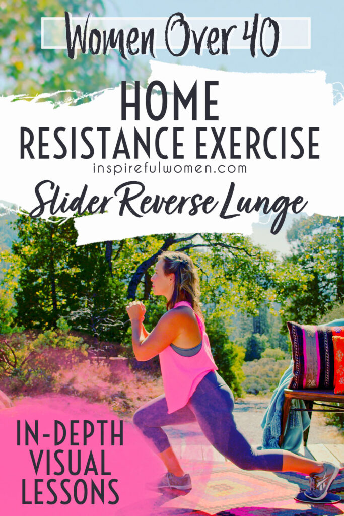 Reverse Lunge with Slider - Inspireful Women
