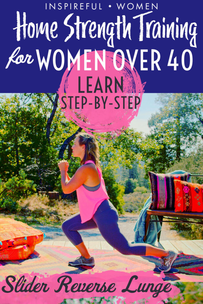 Reverse Lunge with Slider - Inspireful Women