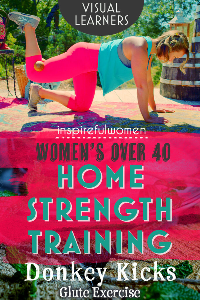 Dumbbell Donkey Kicks on Knees - Inspireful Women