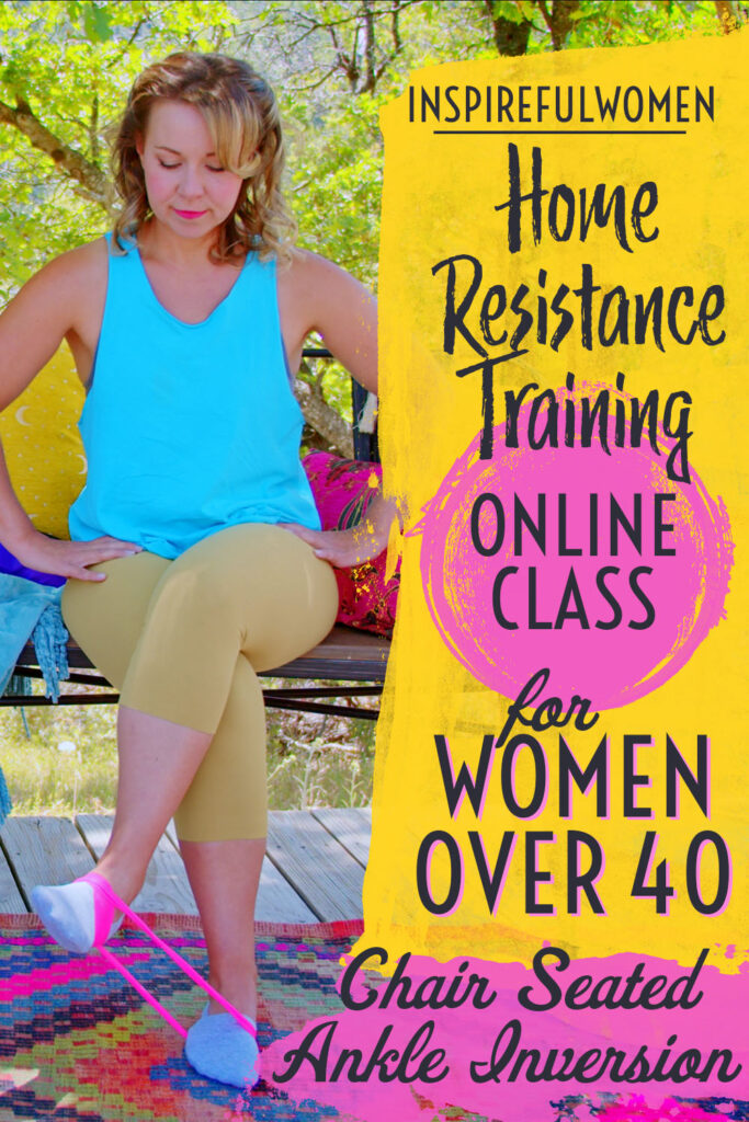 Chair Seated Ankle Inversion – Mini Band - Inspireful Women