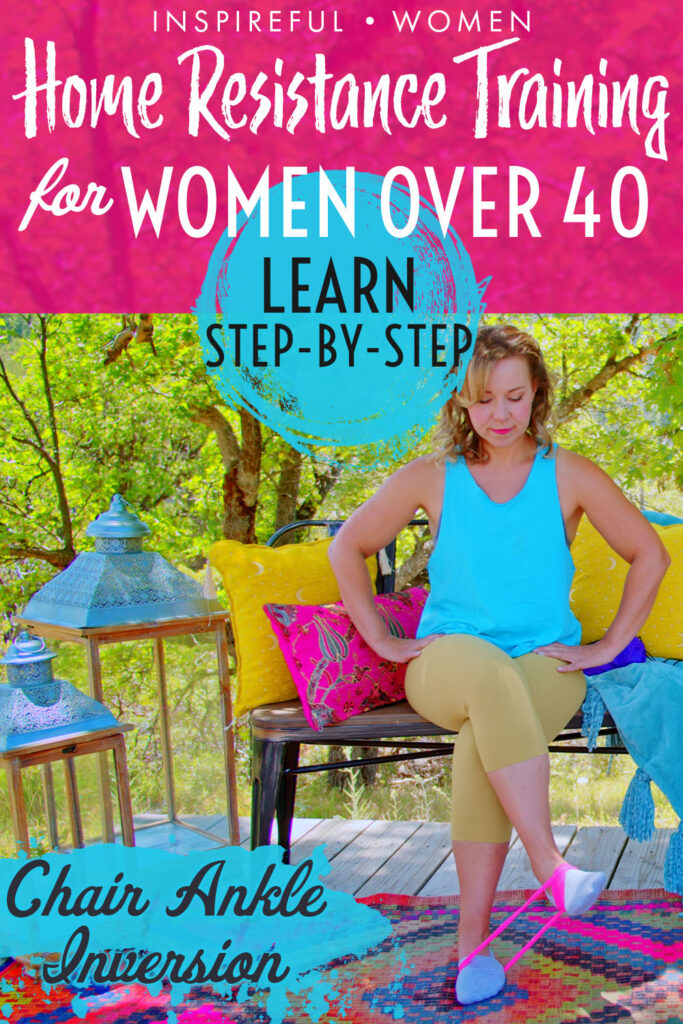 Chair Seated Ankle Inversion – Mini Band - Inspireful Women