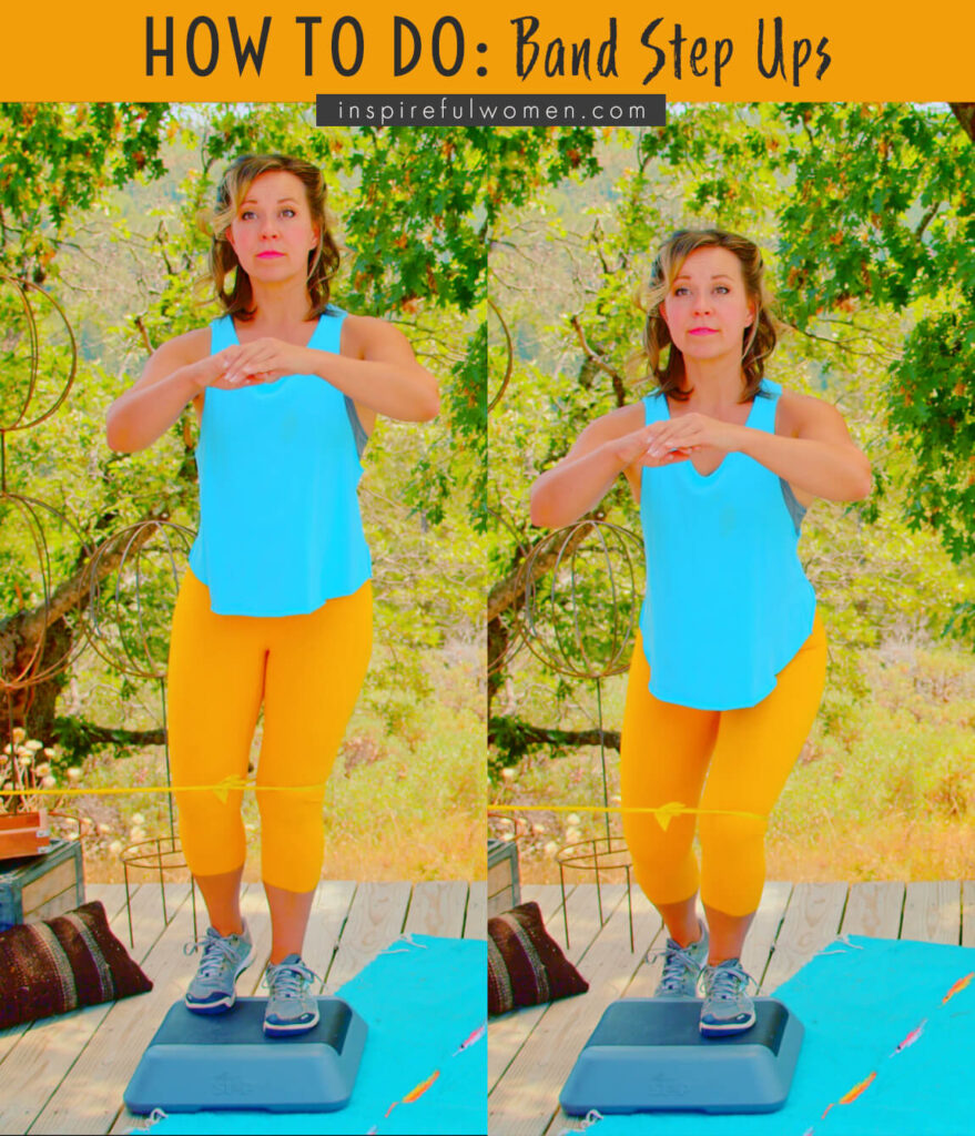 Forward Step Ups – Band - Inspireful Women