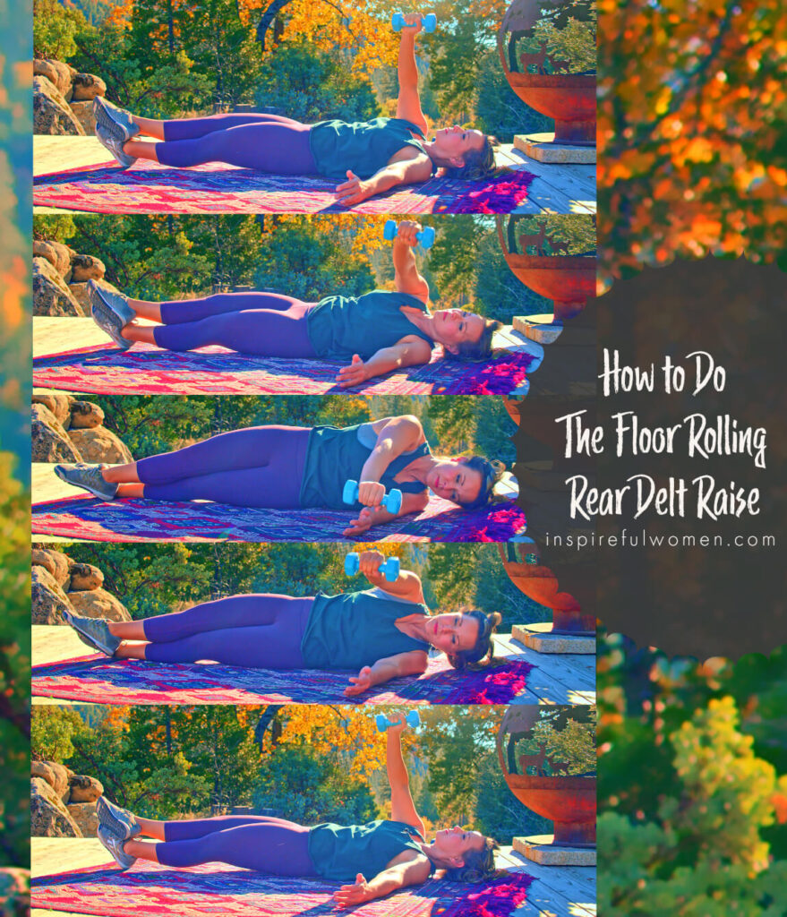 Lying Rolling Rear Delt Raise w/ Dumbbell - Inspireful Women