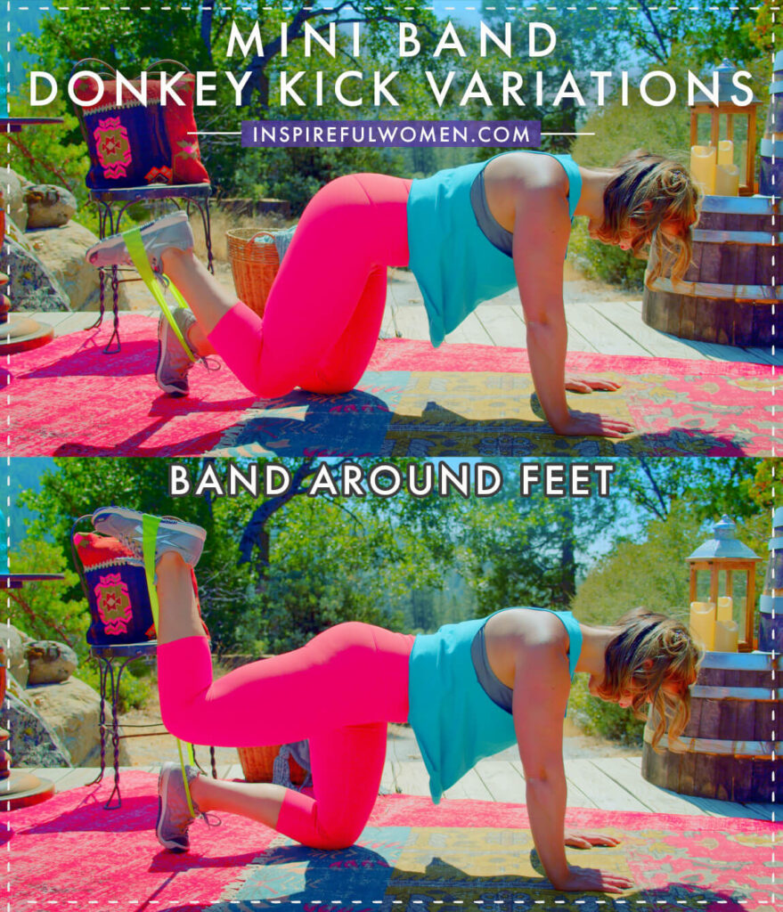 Donkey Kick w/ Mini Band Around Knees - Inspireful Women