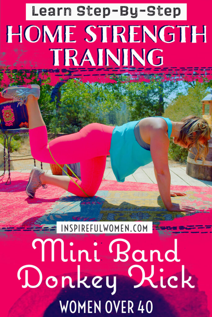 Donkey Kick w/ Mini Band Around Knees - Inspireful Women
