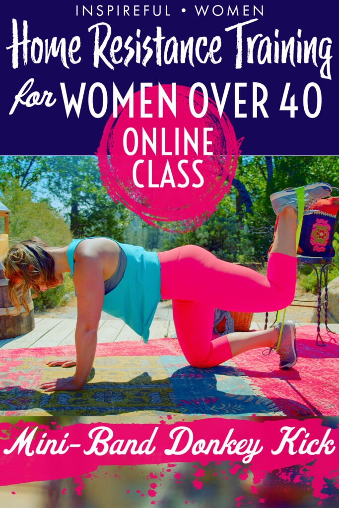 Donkey Kick w/ Mini Band Around Knees - Inspireful Women