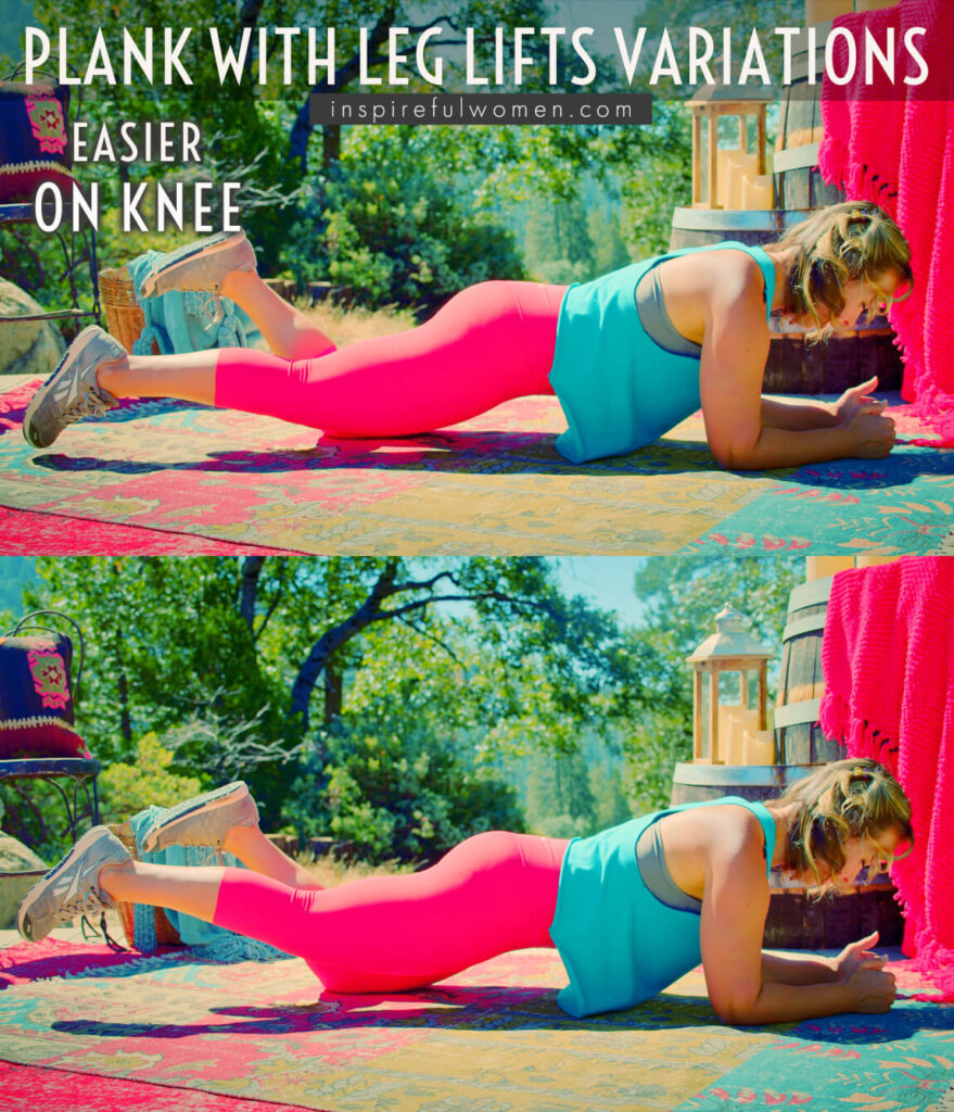 Plank with Alternating Leg lifts - Inspireful Women