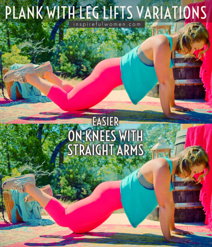 Plank with Alternating Leg lifts - Inspireful Women