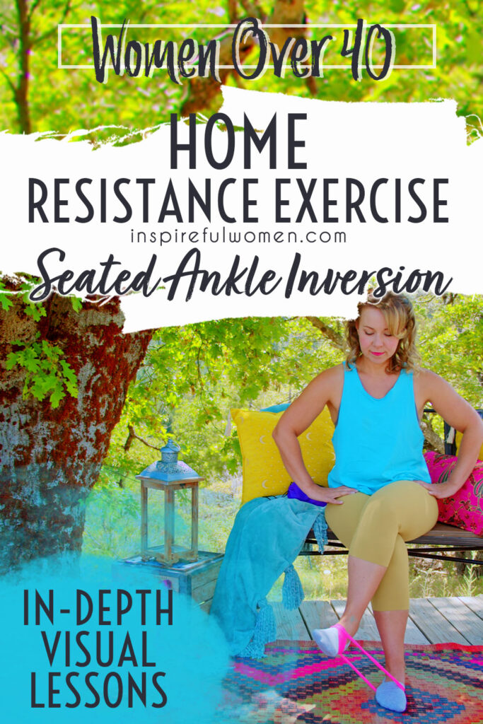 Chair Seated Ankle Inversion – Mini Band - Inspireful Women