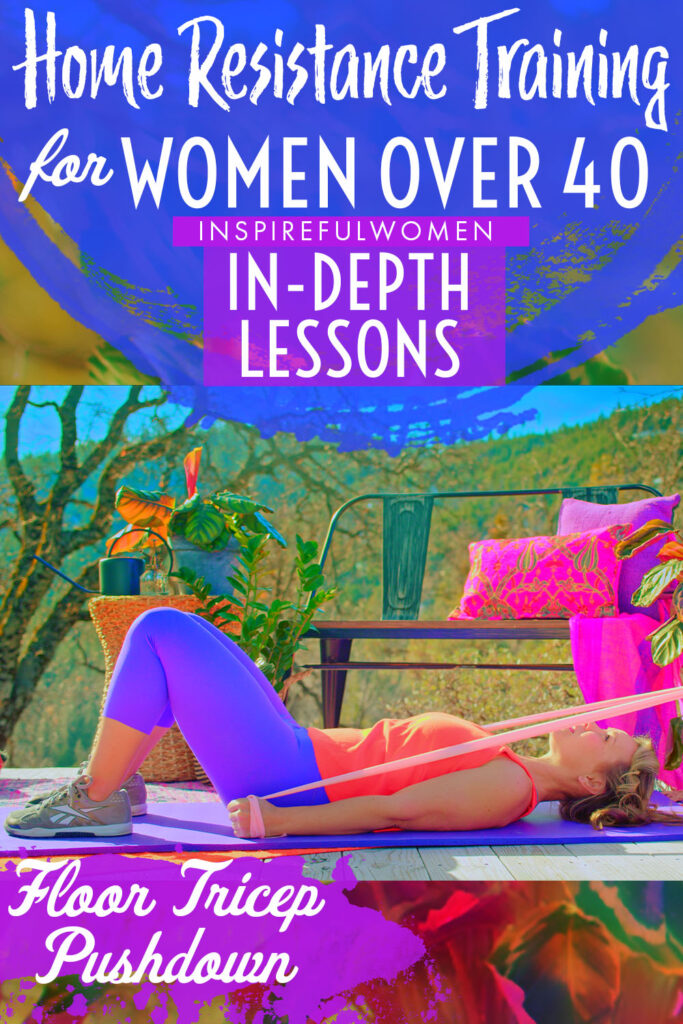 Lying Supine Band Tricep Pushdown - Inspireful Women