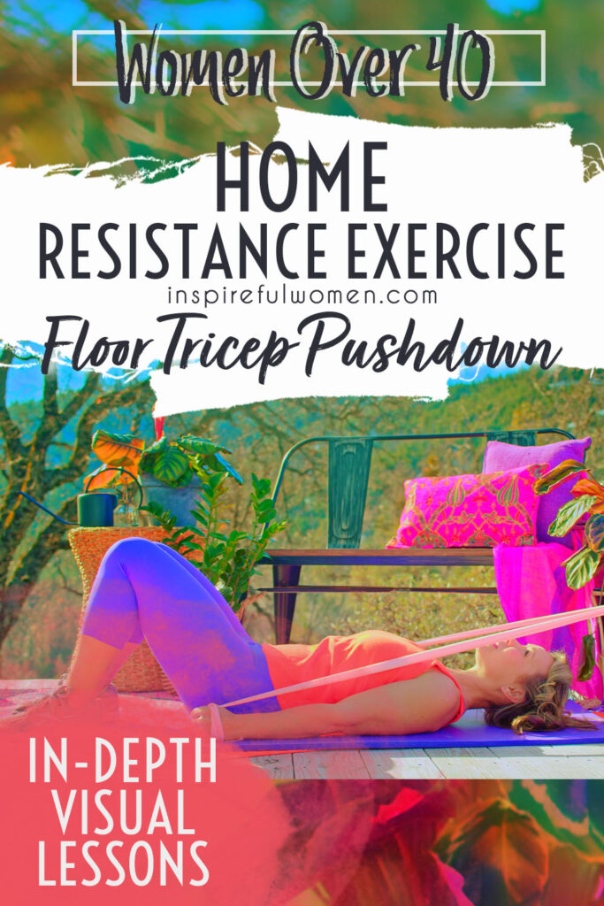 Lying Supine Band Tricep Pushdown - Inspireful Women