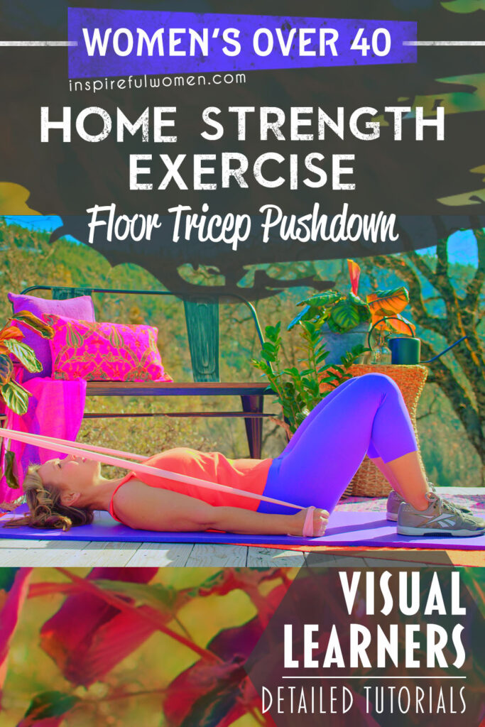 Lying Supine Band Tricep Pushdown - Inspireful Women