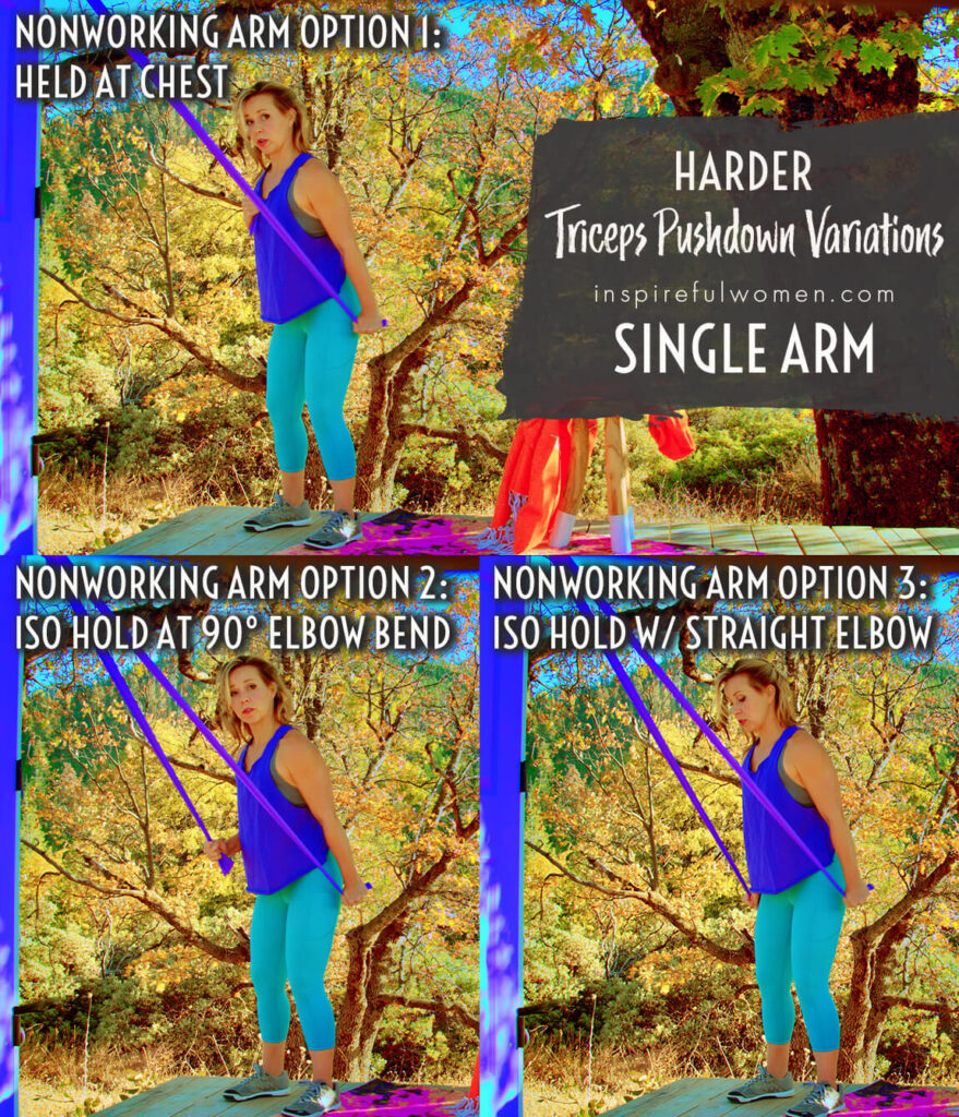 Band Triceps Pushdowns - Inspireful Women