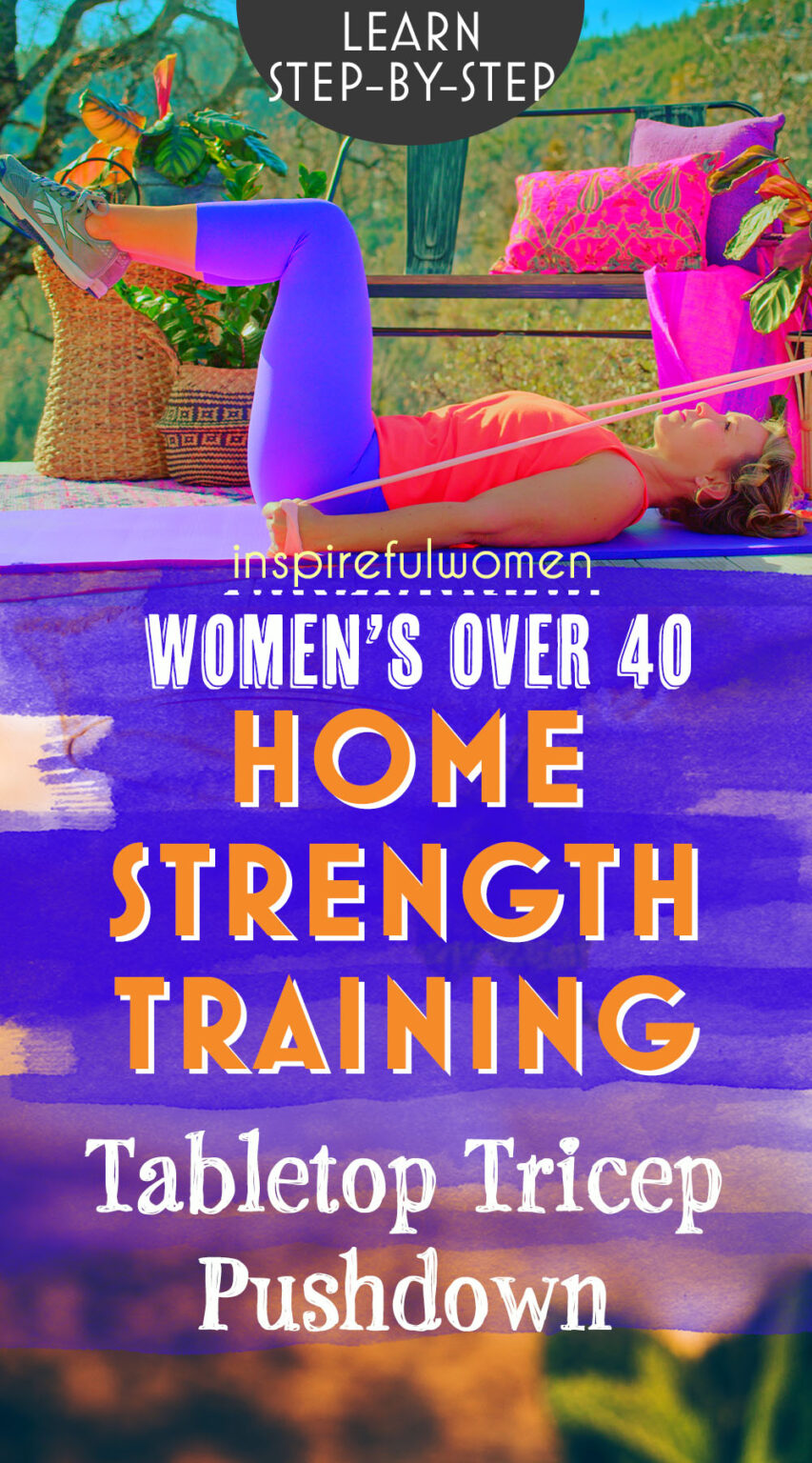 Tabletop Band Triceps Pushdown - Inspireful Women