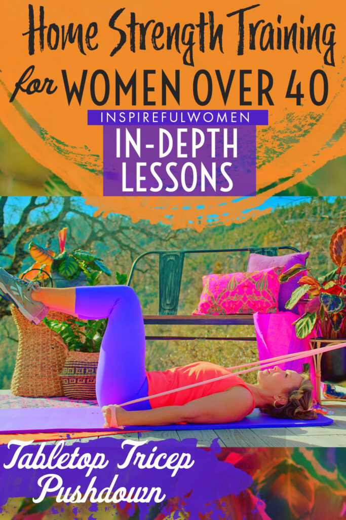 Tabletop Band Triceps Pushdown - Inspireful Women