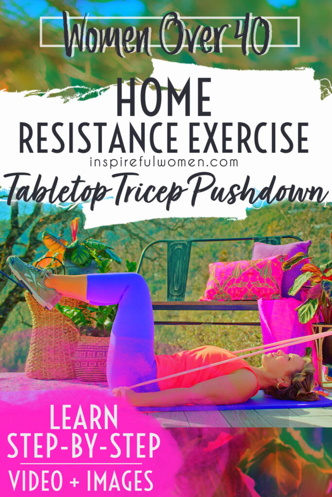 Tabletop Band Triceps Pushdown - Inspireful Women